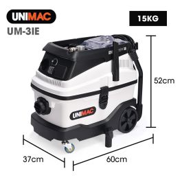 UNIMAC 30L Dust Extractor, Wet & Dry Vacuum Cleaner, 3 Stage Filtration ...